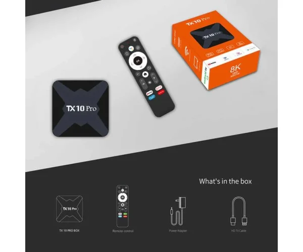 TX 10 Pro 8K Android 8GB RAM 128GB ROM TV Box